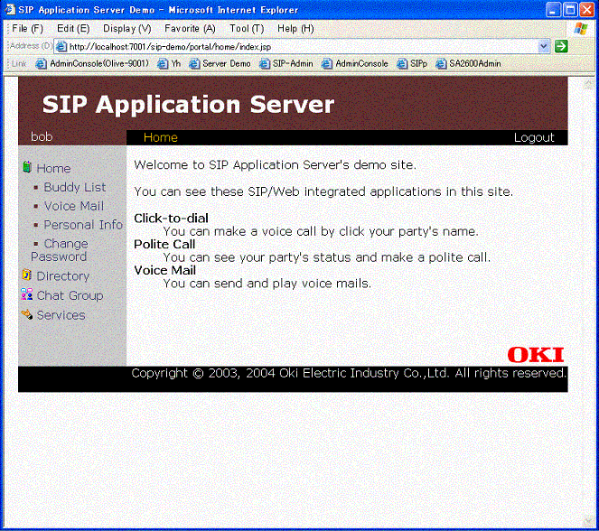 sip-demo Users Guide - SIP Servlet Engine